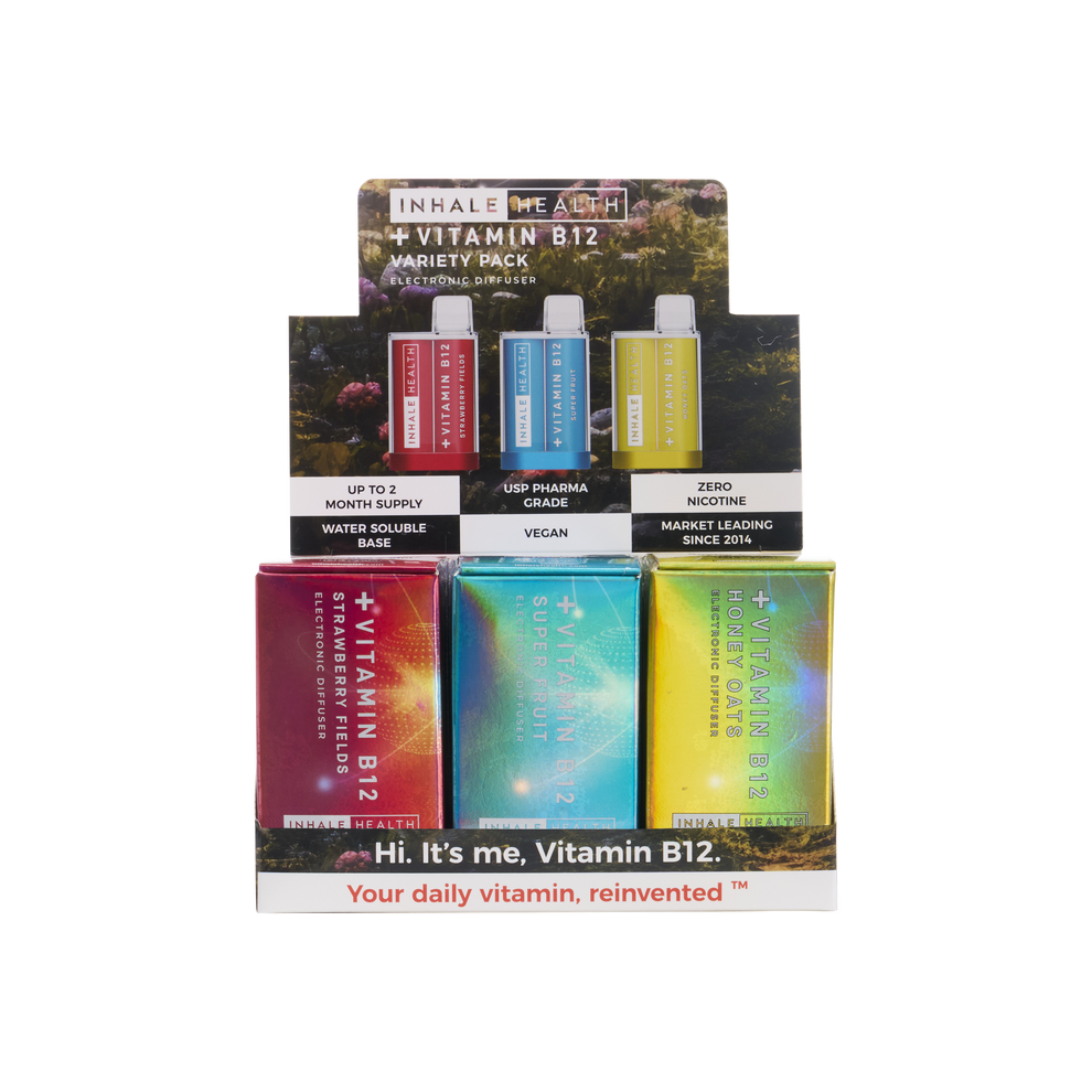 Vitamin B12 Variety Pack (15-Pack Display Box) – Inhale Health®